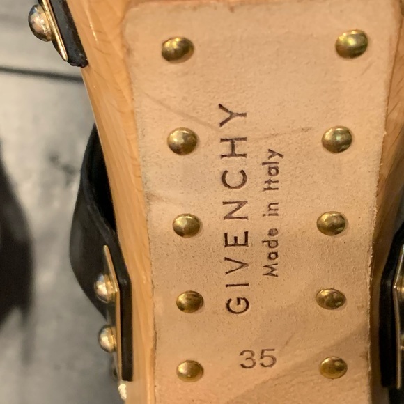 Givenchy | Shoes | Givenchy Wood Platform Heels In Black | Poshmark